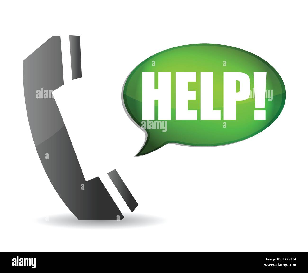 Asking for support Stock Vector Images - Alamy