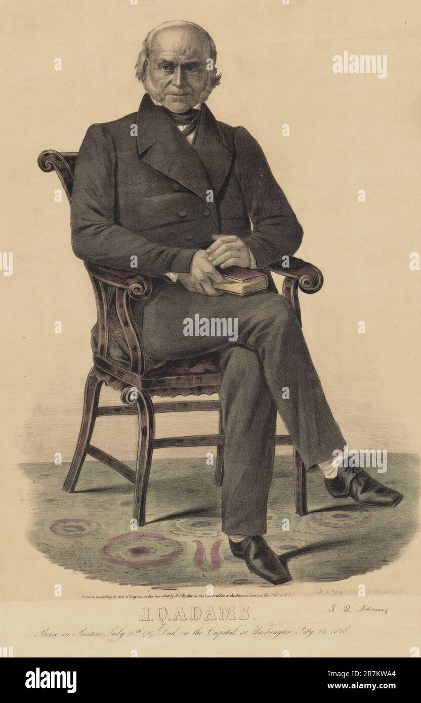 John Quincy Adams 1848 Stock Photo - Alamy