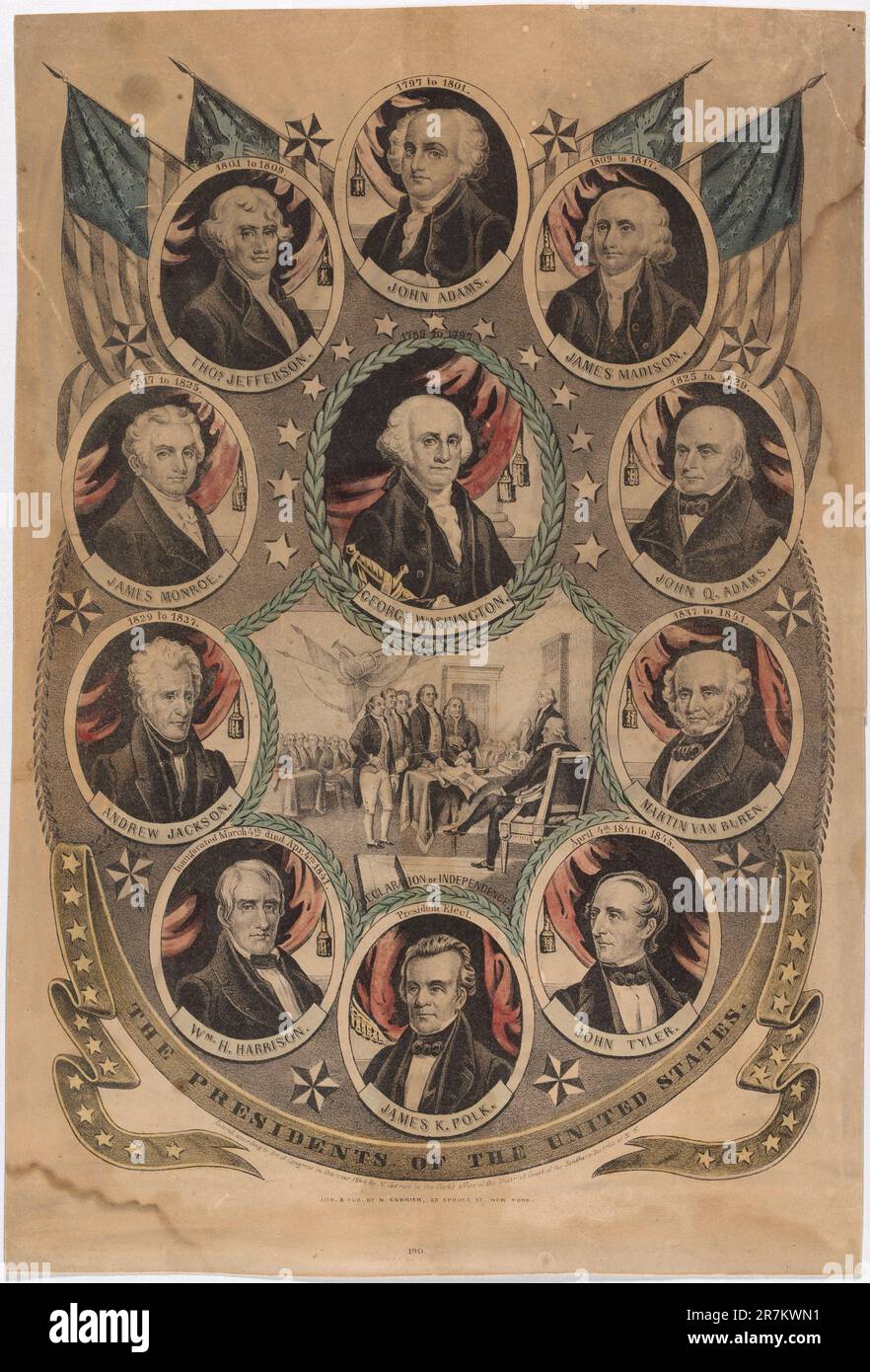 Presidents of the United States 1844 Stock Photo - Alamy