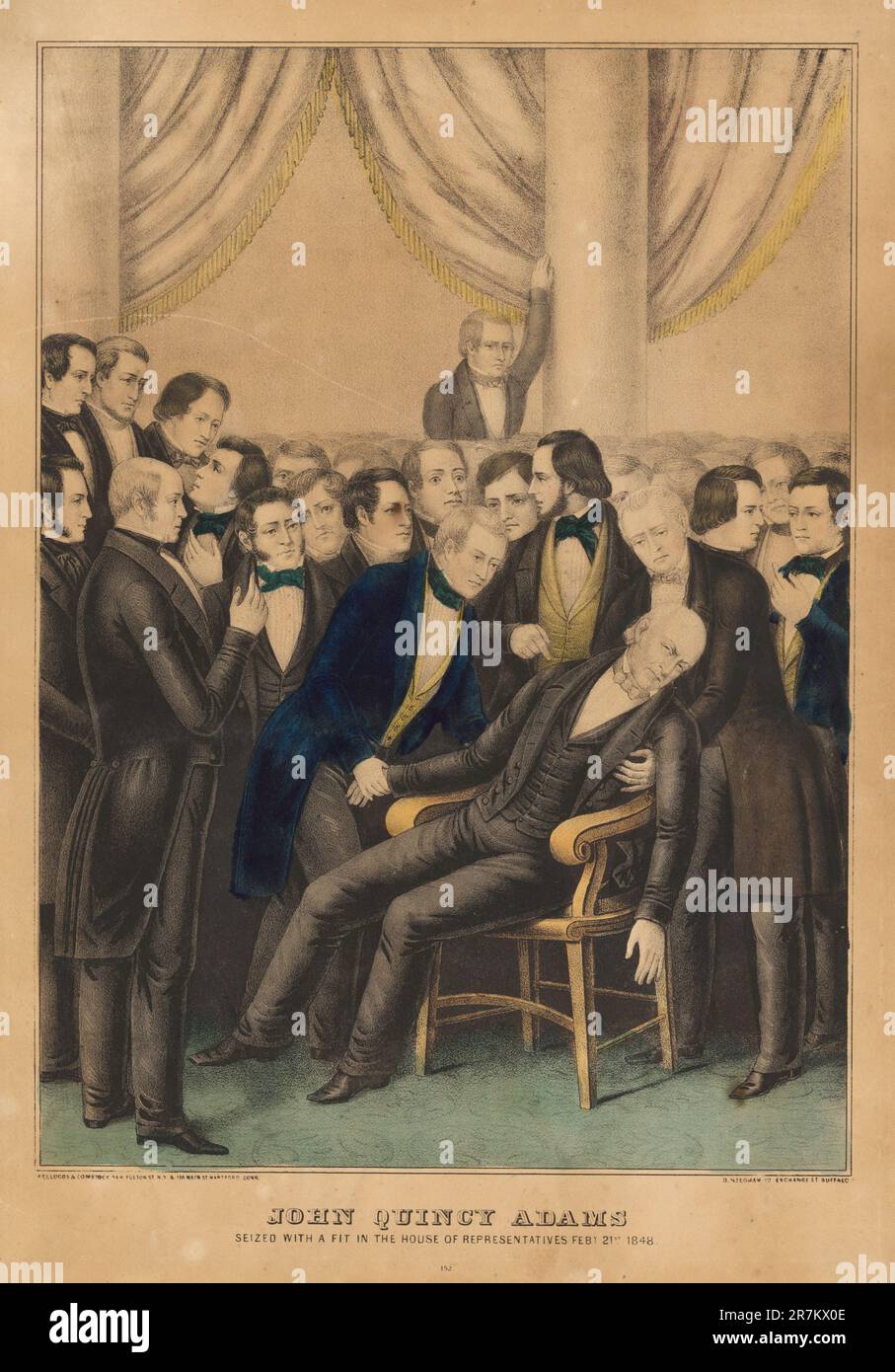 John Quincy Adams 1848 Stock Photo - Alamy