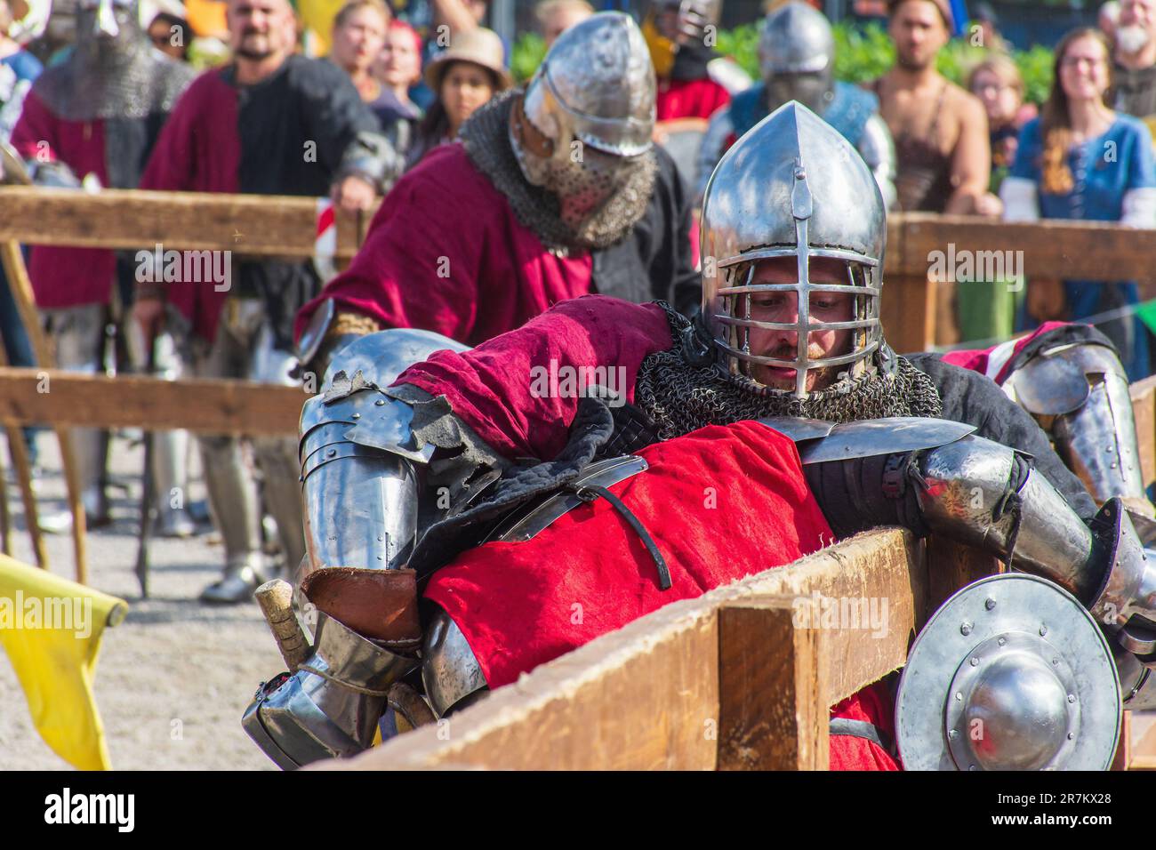 Medieval Combat Sport tournament near the Häme castle in Hämeenlinna ...
