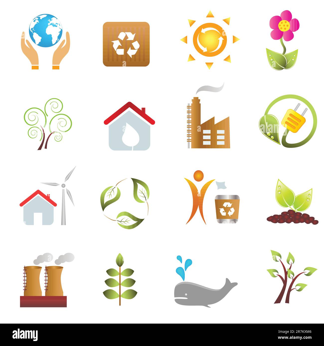 Eco and environment icon set Stock Vector Image & Art - Alamy