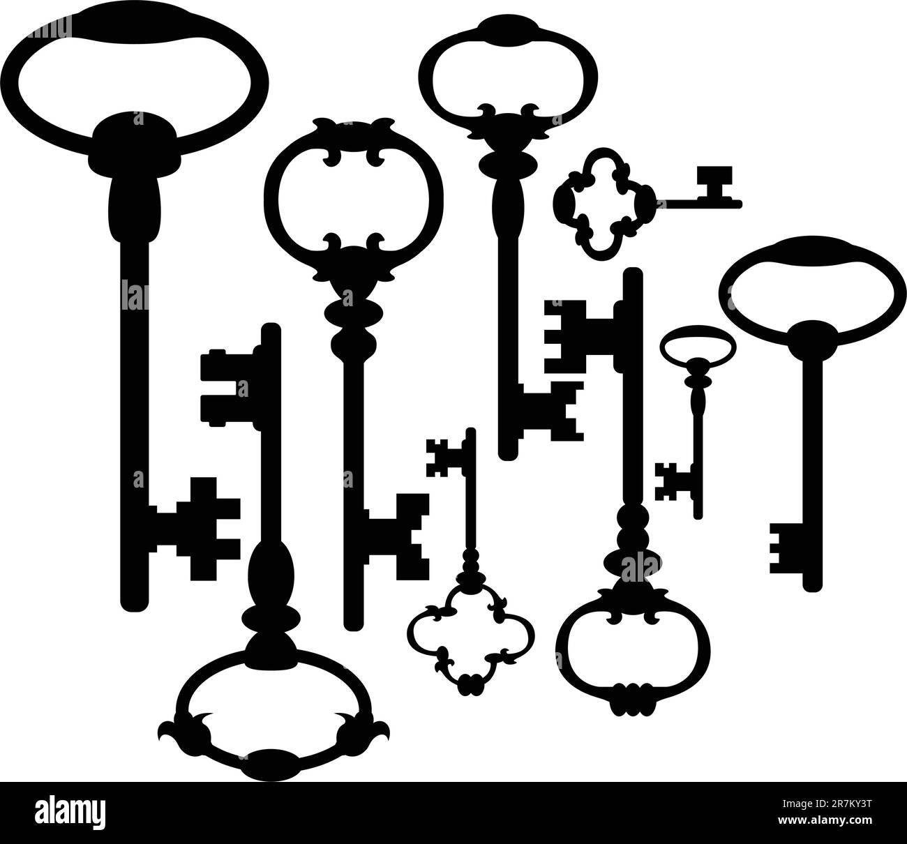 Decorative door hardware Stock Vector Images - Alamy
