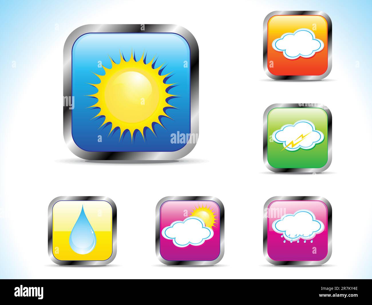 abstract weather button icon vector illustration Stock Vector Image ...