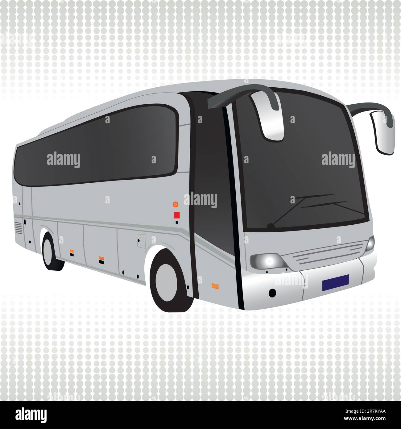 White bus vector. Traffic, transport illustration Stock Vector Image ...