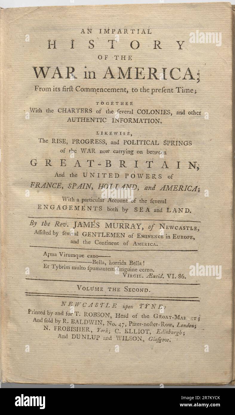 1780s america hi-res stock photography and images - Alamy