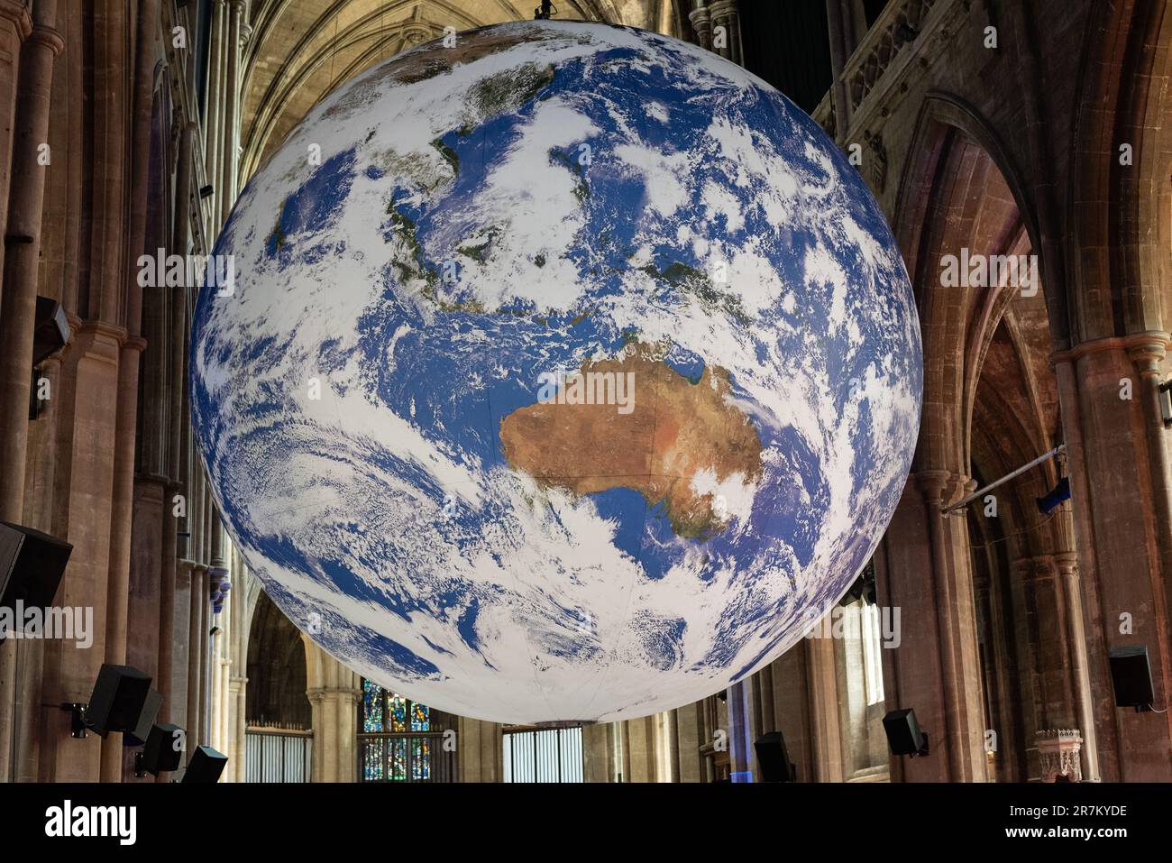 London, UK. 16 June, 2023. Opening day of Luke Jerram's 'Gaia ...