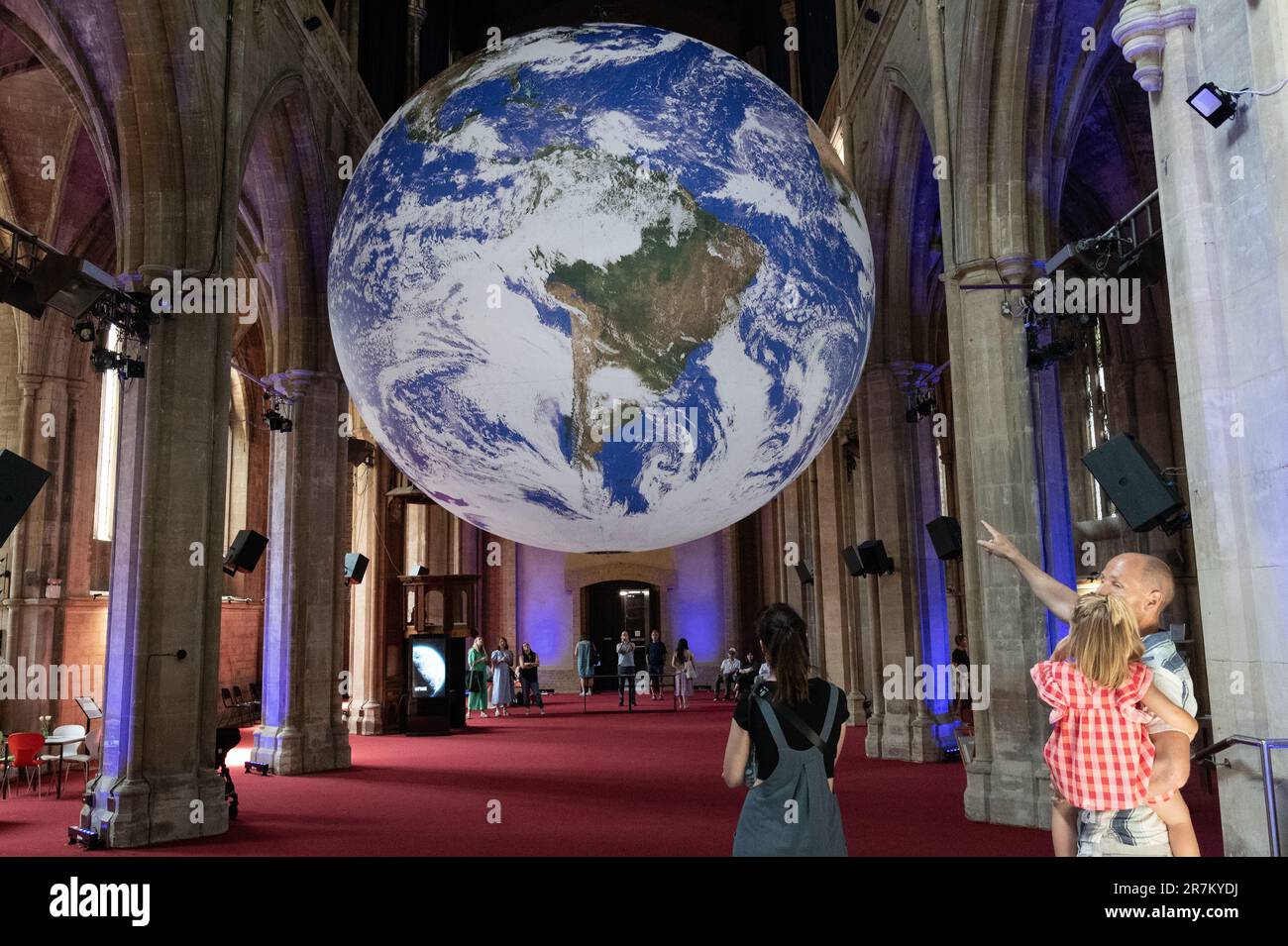 London, UK. 16 June, 2023. Opening day of Luke Jerram's 'Gaia ...