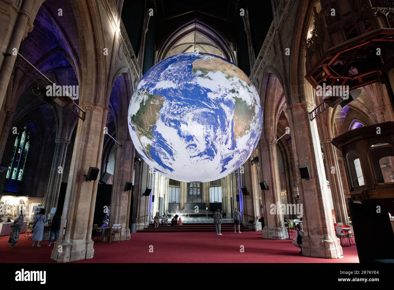 London, UK. 16 June, 2023. Opening day of Luke Jerram's 'Gaia ...