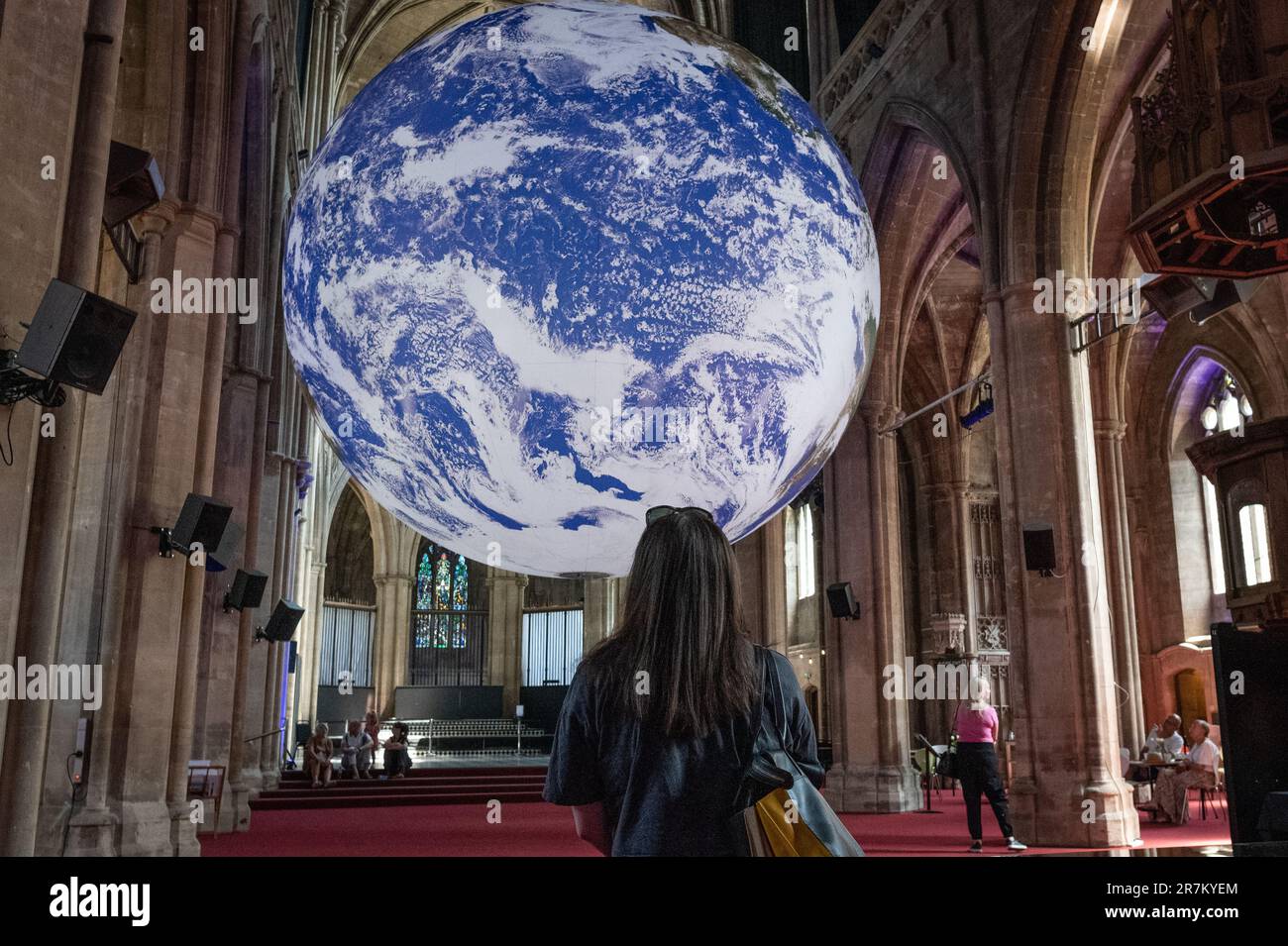 London, UK. 16 June, 2023. Opening day of Luke Jerram's 'Gaia ...
