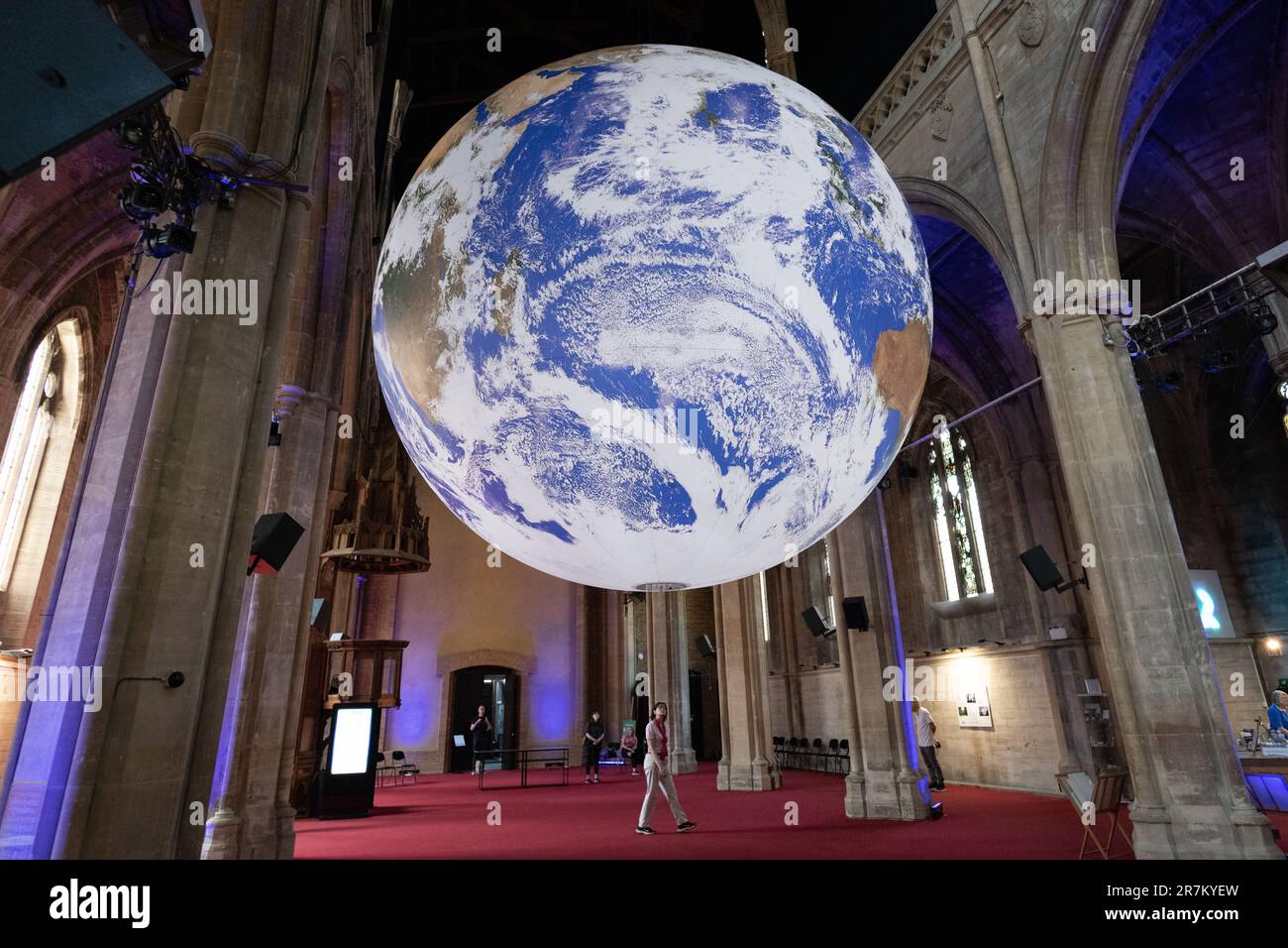 London, UK. 16 June, 2023. Opening day of Luke Jerram's 'Gaia ...