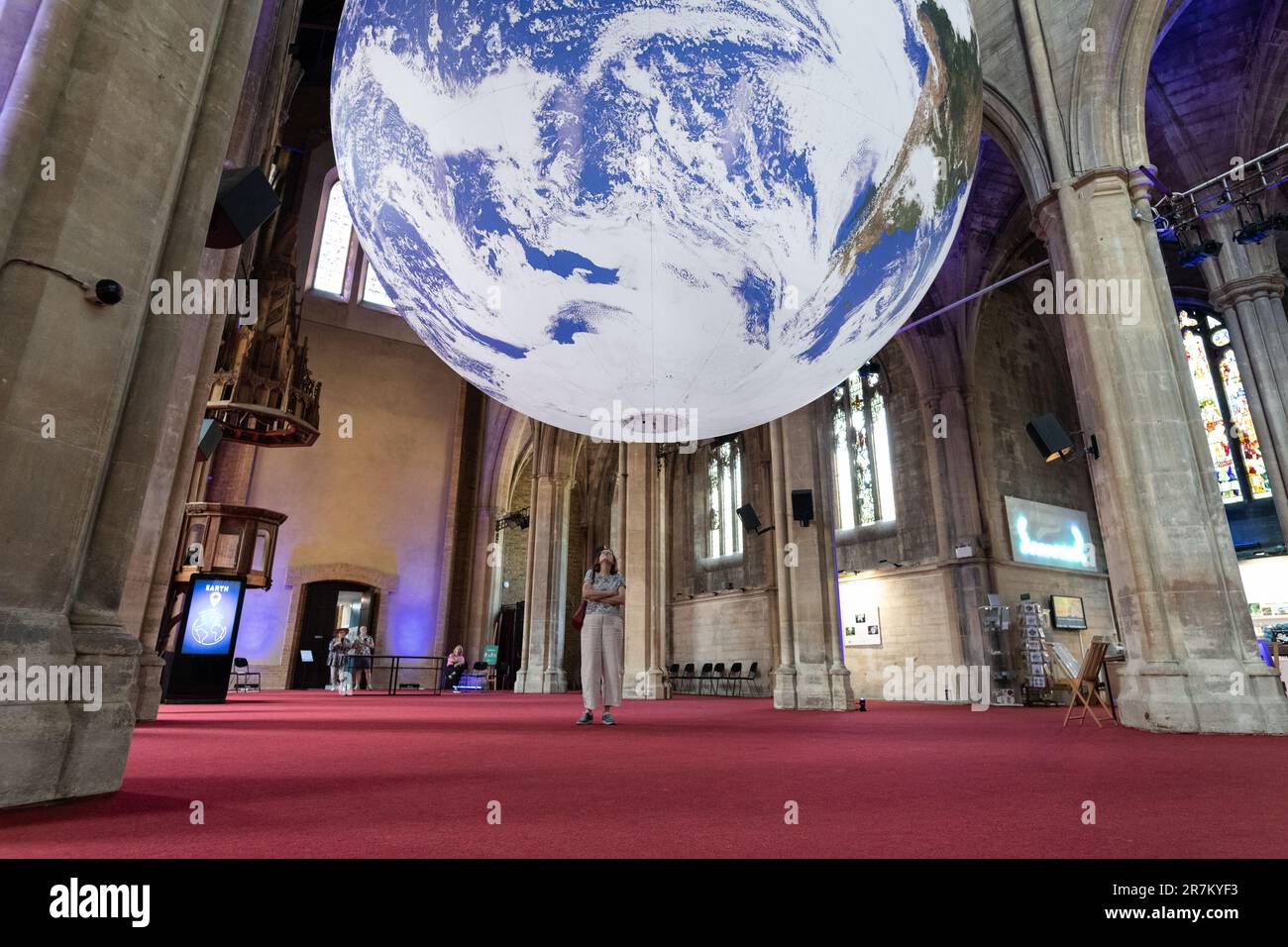 London, UK. 16 June, 2023. Opening day of Luke Jerram's 'Gaia ...