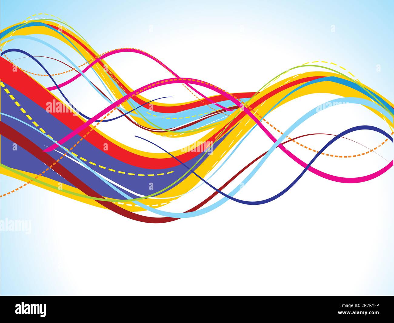 Abstract Colorful Wave Background Vector Illustration Stock Vector