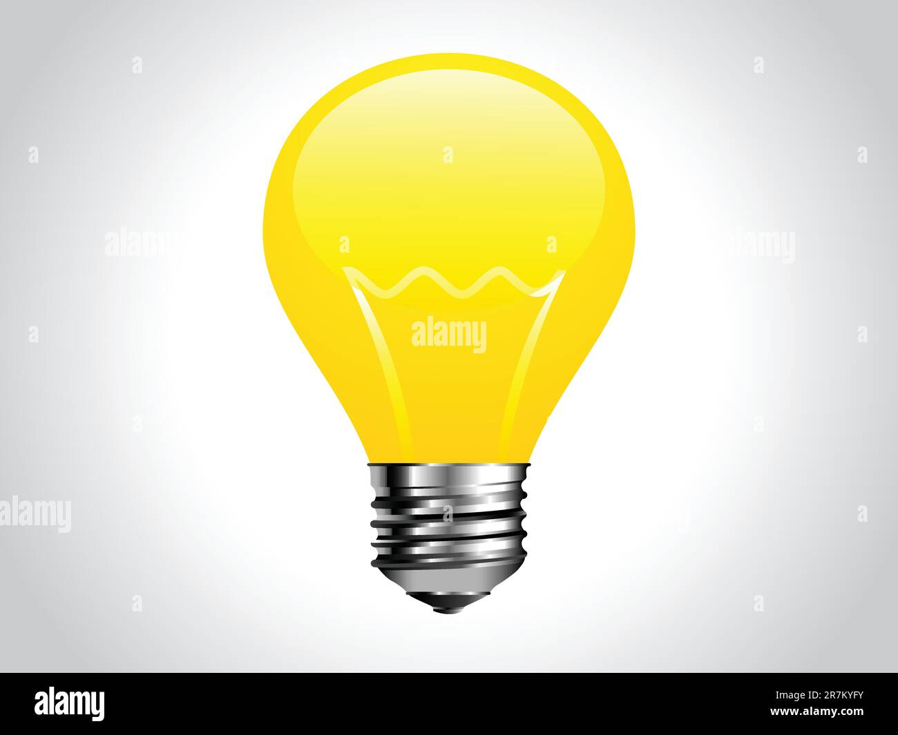abstract shiny yellow bulb vector illustration Stock Vector Image & Art ...