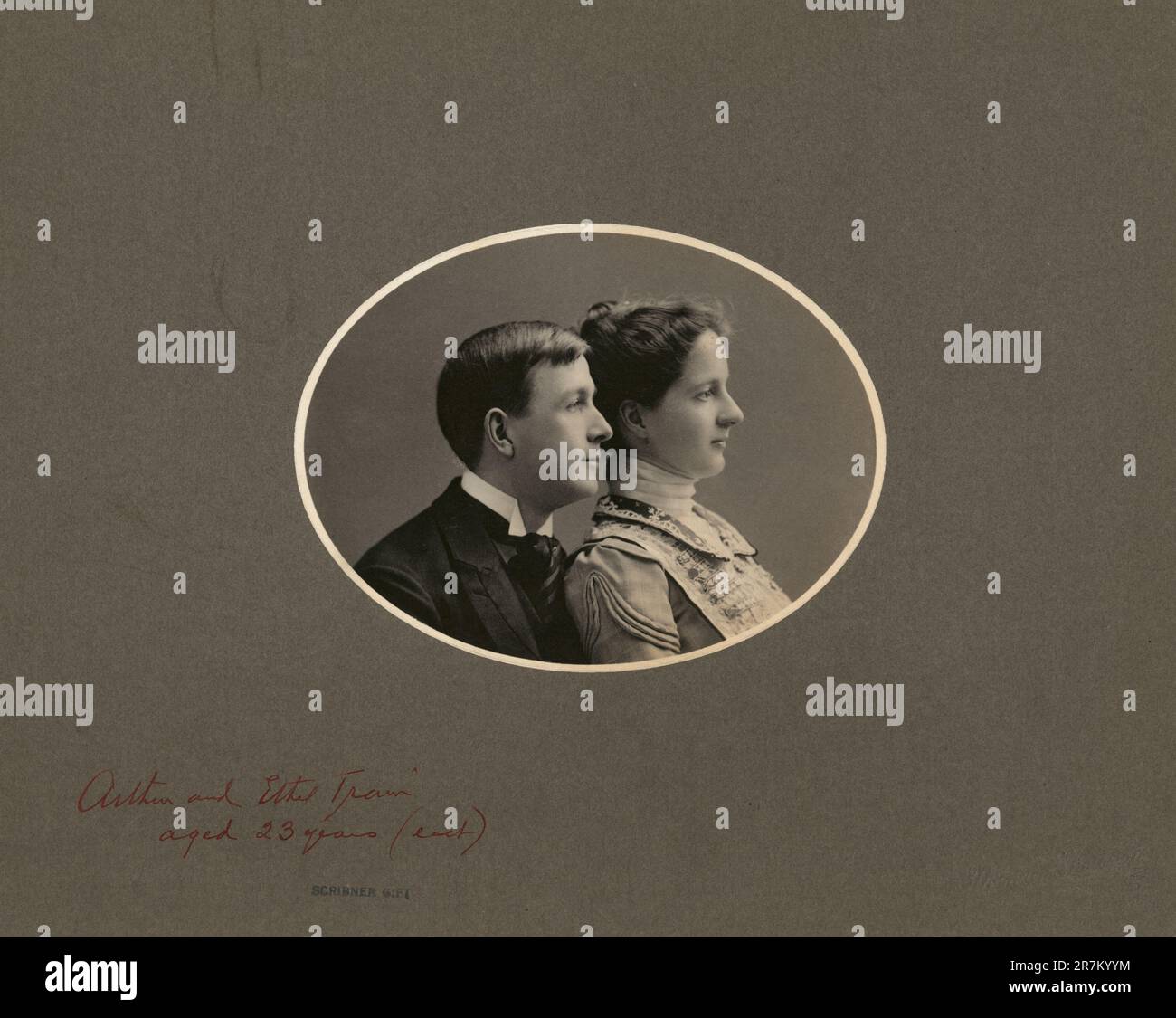 Arthur and Ethel Train 1898 Stock Photo - Alamy