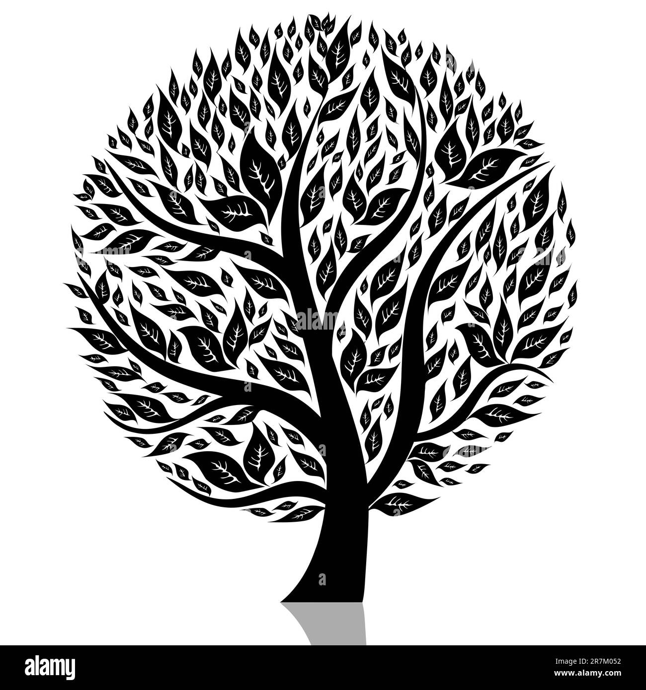 Bark texture on tree Stock Vector Images - Alamy