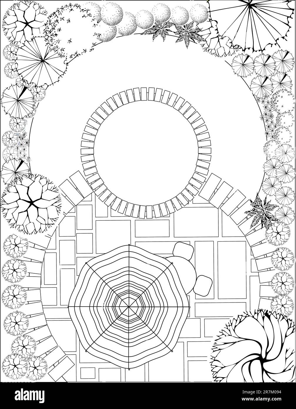 Landscape sketching Stock Vector Images - Alamy