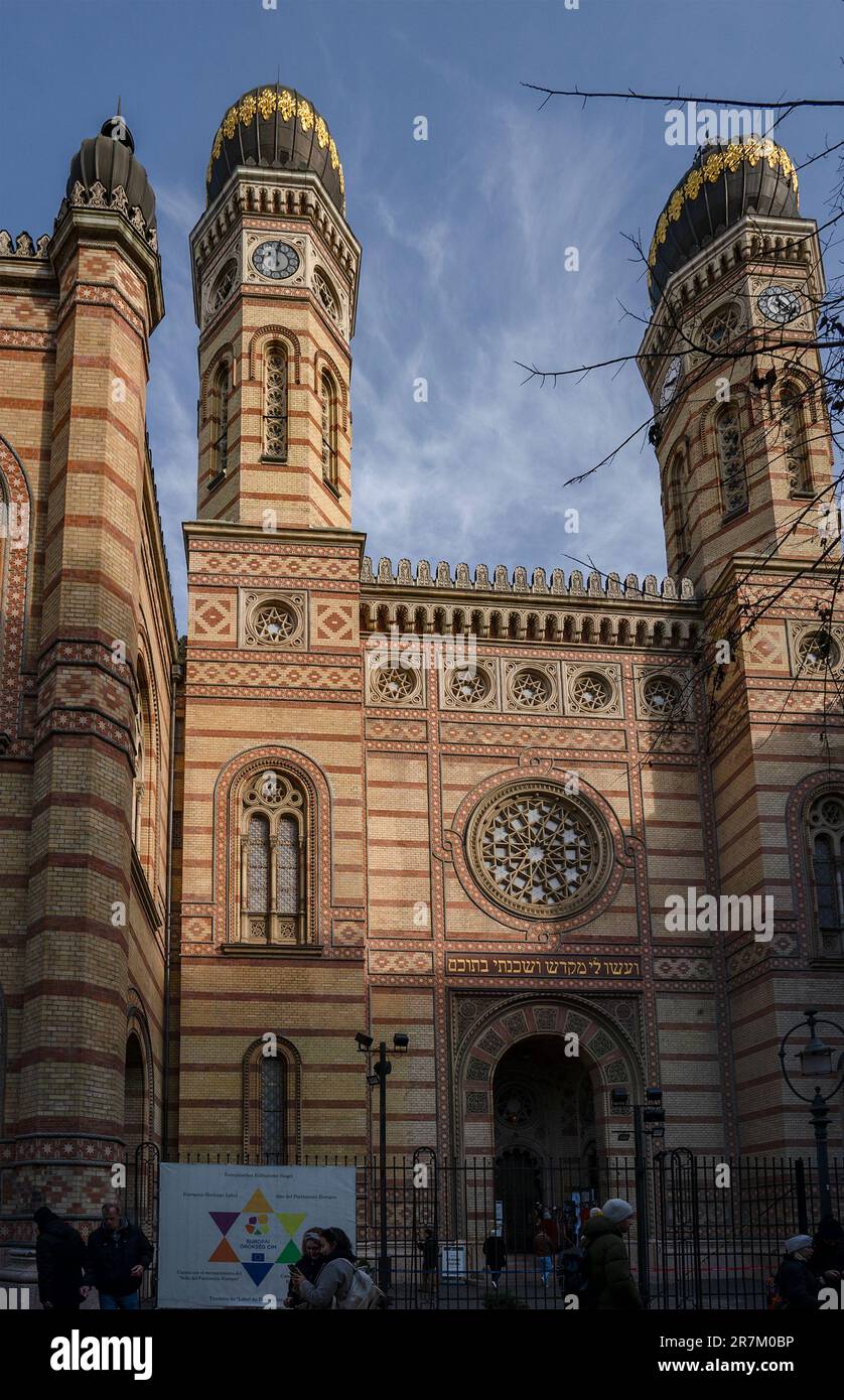Budapest, Hungary - December 1st, 2022: The main entrance to the great ...