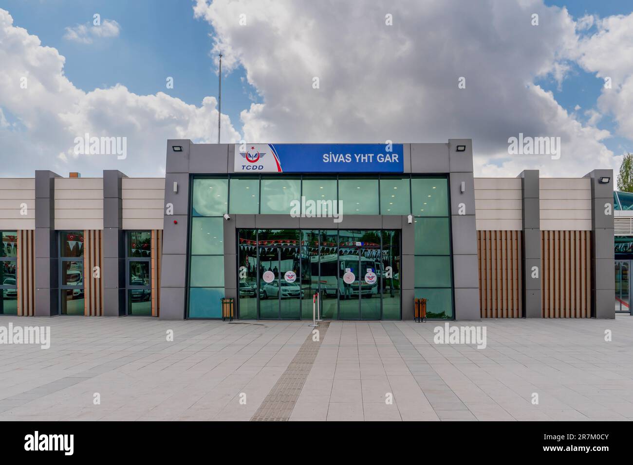 Sivas, Turkey - May 7 2023: High speed train (Yuksek Hizli Tren - YHT ...