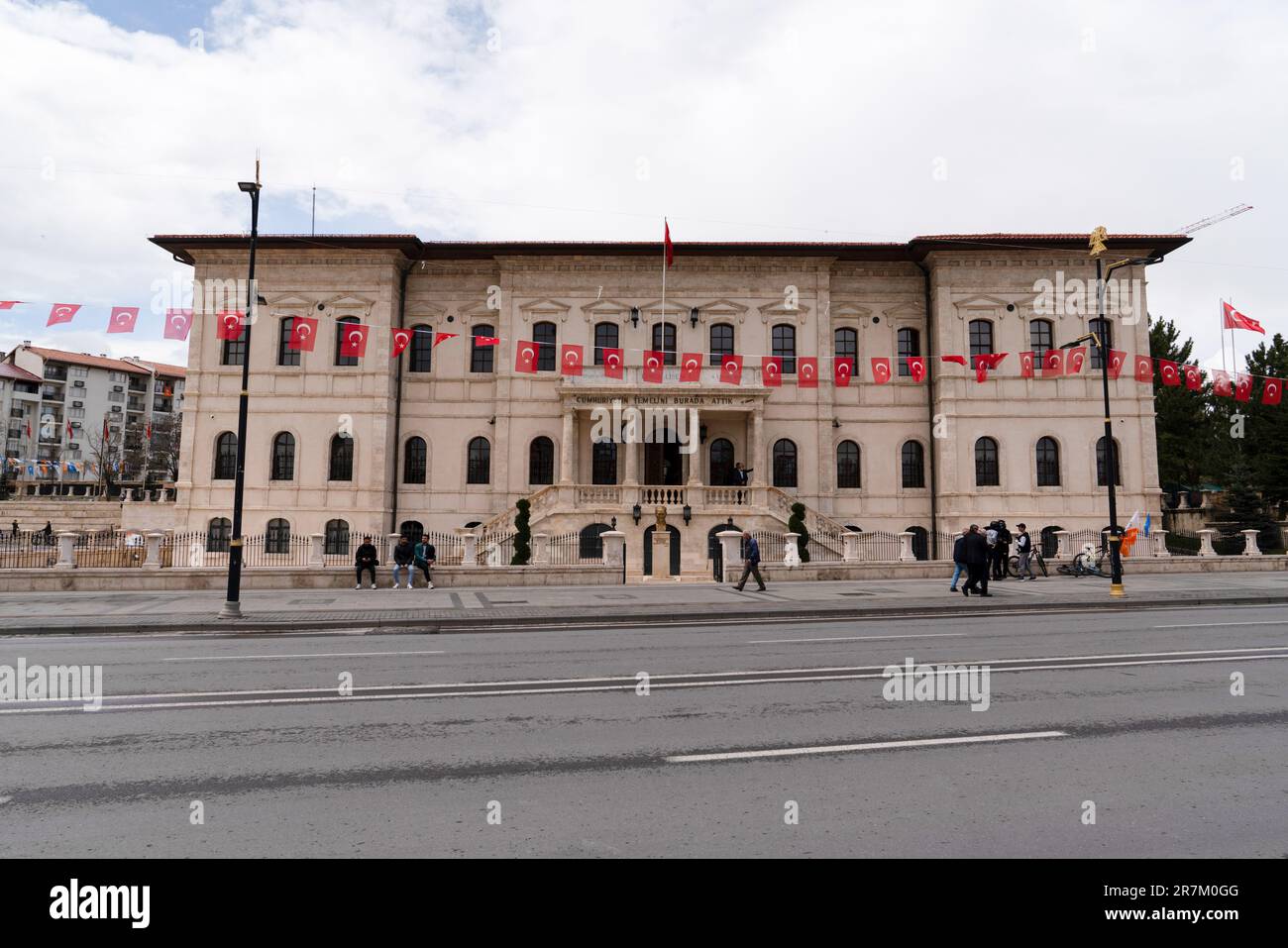 Sivas, Turkey - May 7 2023: Sivas congress building and museum Stock ...