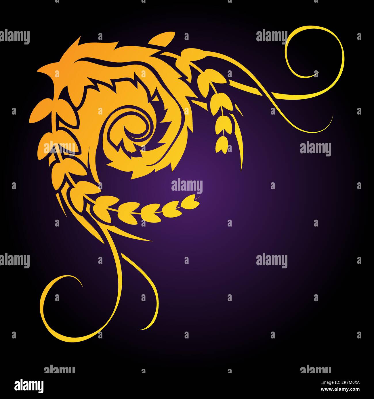 Corner of greenery Stock Vector Images - Alamy