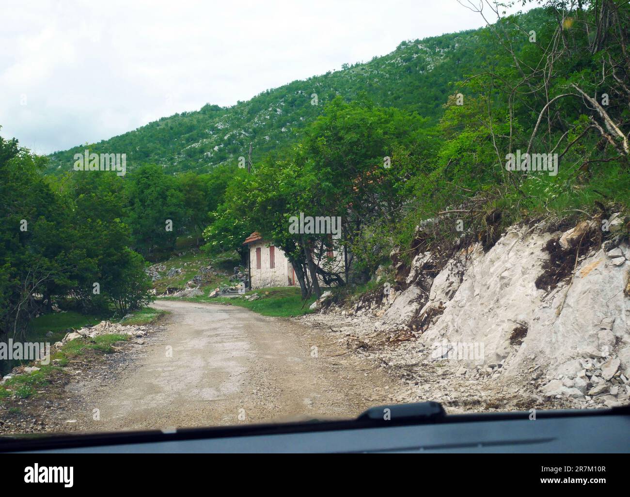 Montenegro, country road from Danilovgrad to Kotor Stock Photo - Alamy
