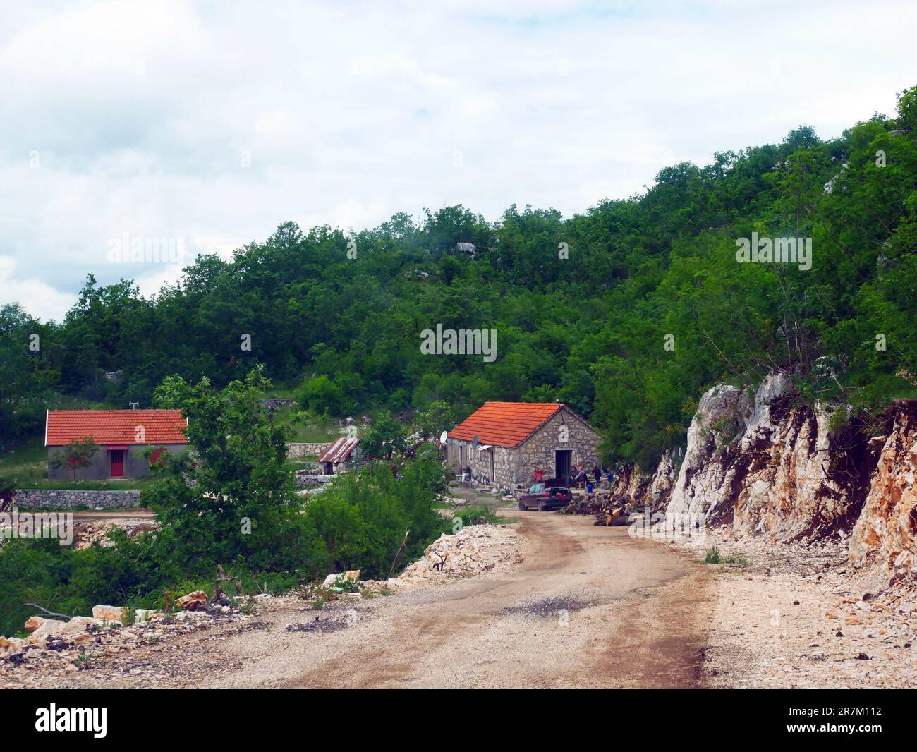 Montenegro, country road from Danilovgrad to Kotor Stock Photo - Alamy