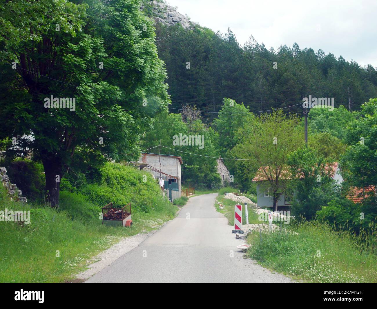 Montenegro, country road from Danilovgrad to Kotor Stock Photo - Alamy