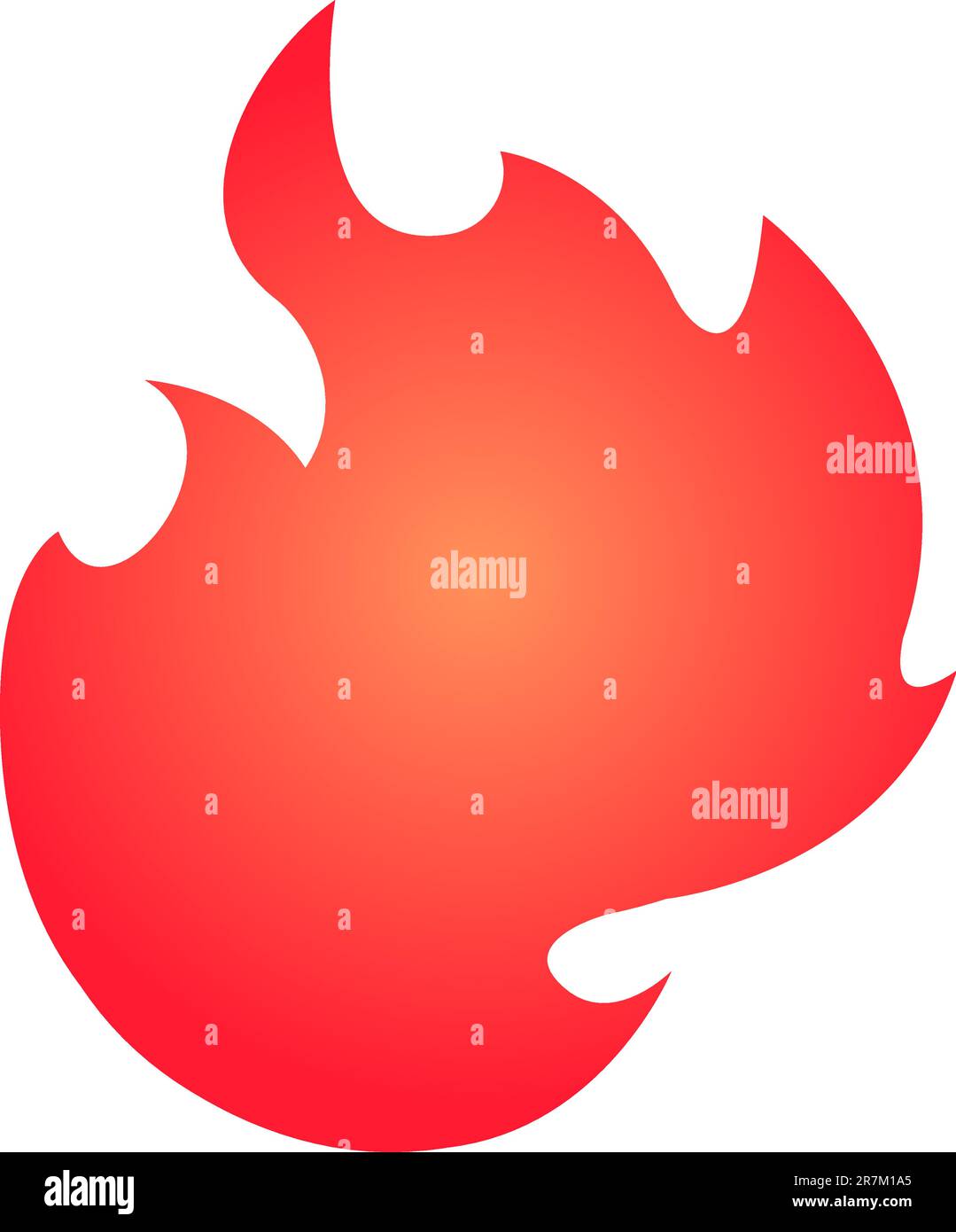 Fire flame shape vector illustration Stock Vector Image & Art - Alamy