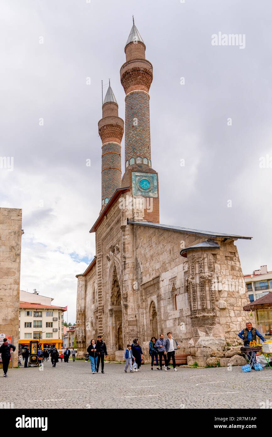 Sivas, Turkey - May 7 2023: Double Minaret Madrasah (Cifte minareli ...