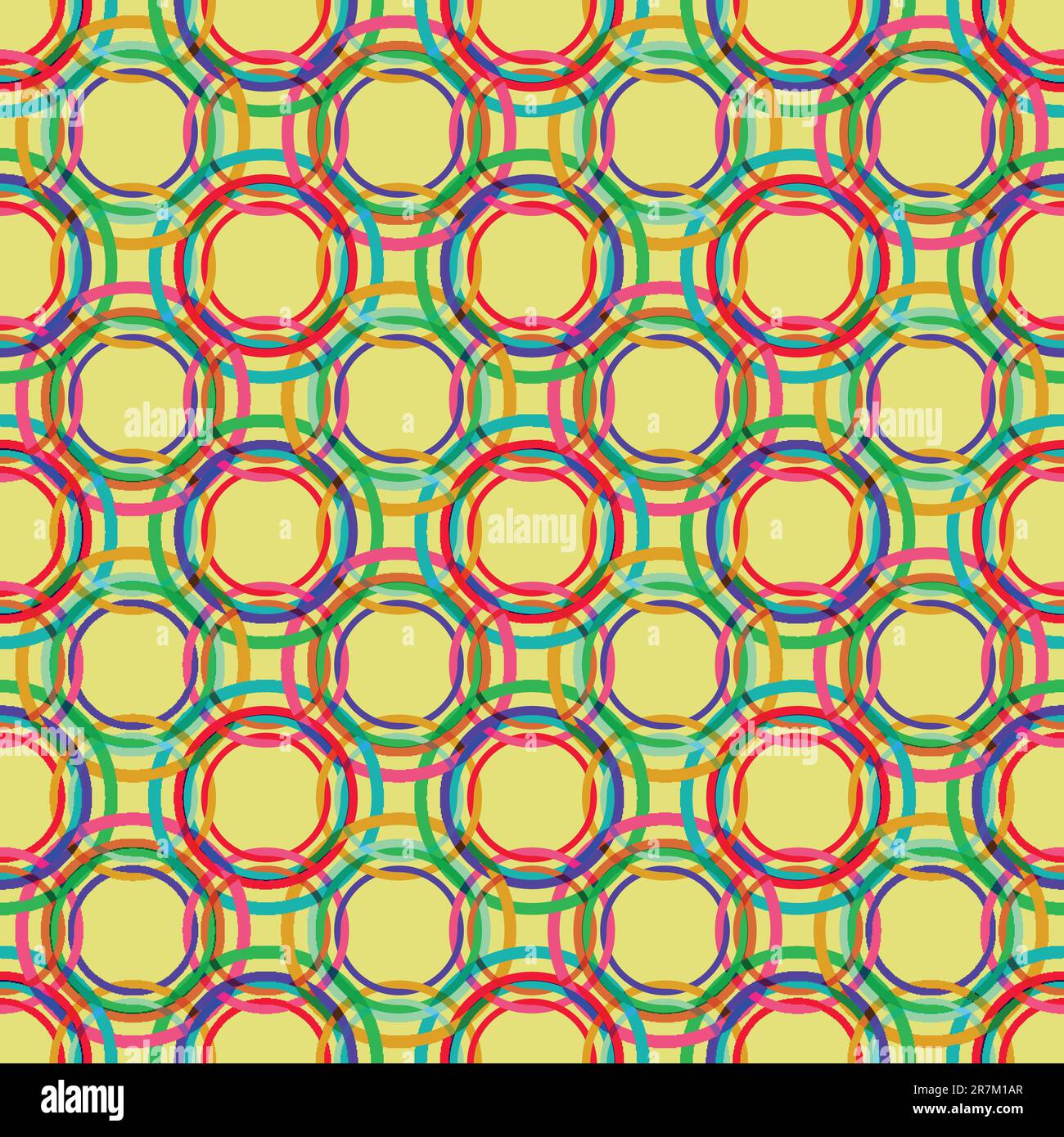 circles texture, abstract seamless pattern; vector art illustration; image contains transparency ...