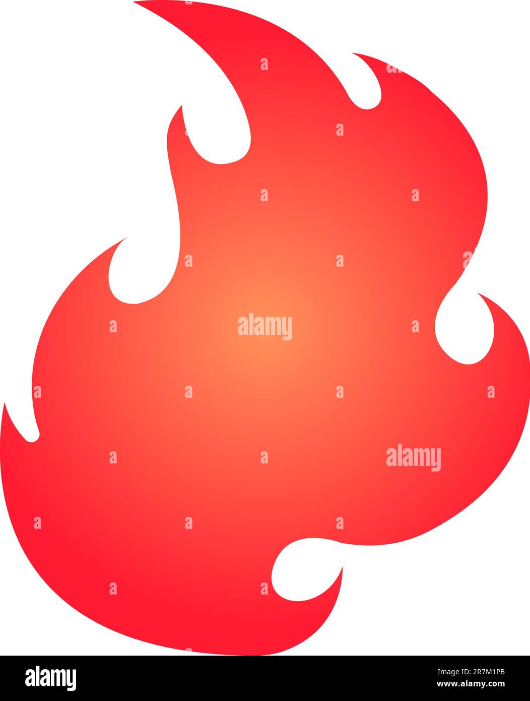 Fire flame shape vector illustration Stock Vector Image & Art - Alamy