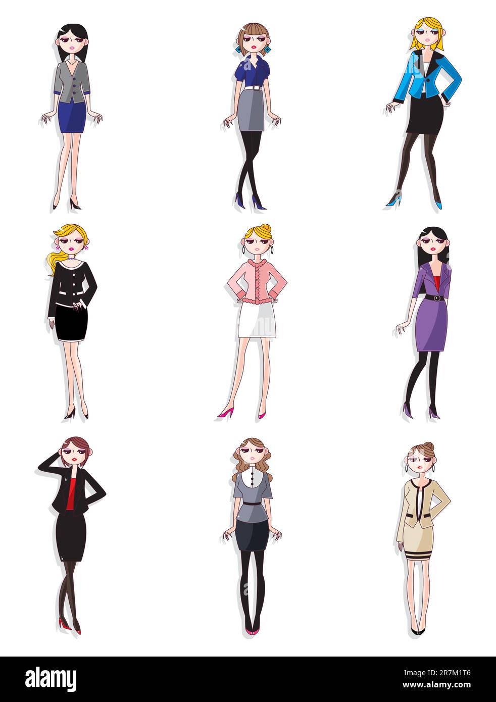 Attractive office worker Cut Out Stock Images & Pictures - Alamy