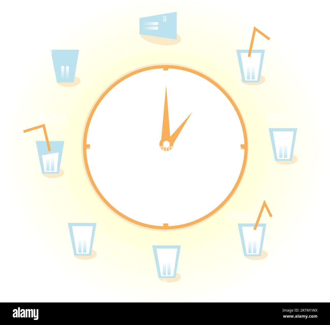 Water clock Stock Vector Images - Alamy