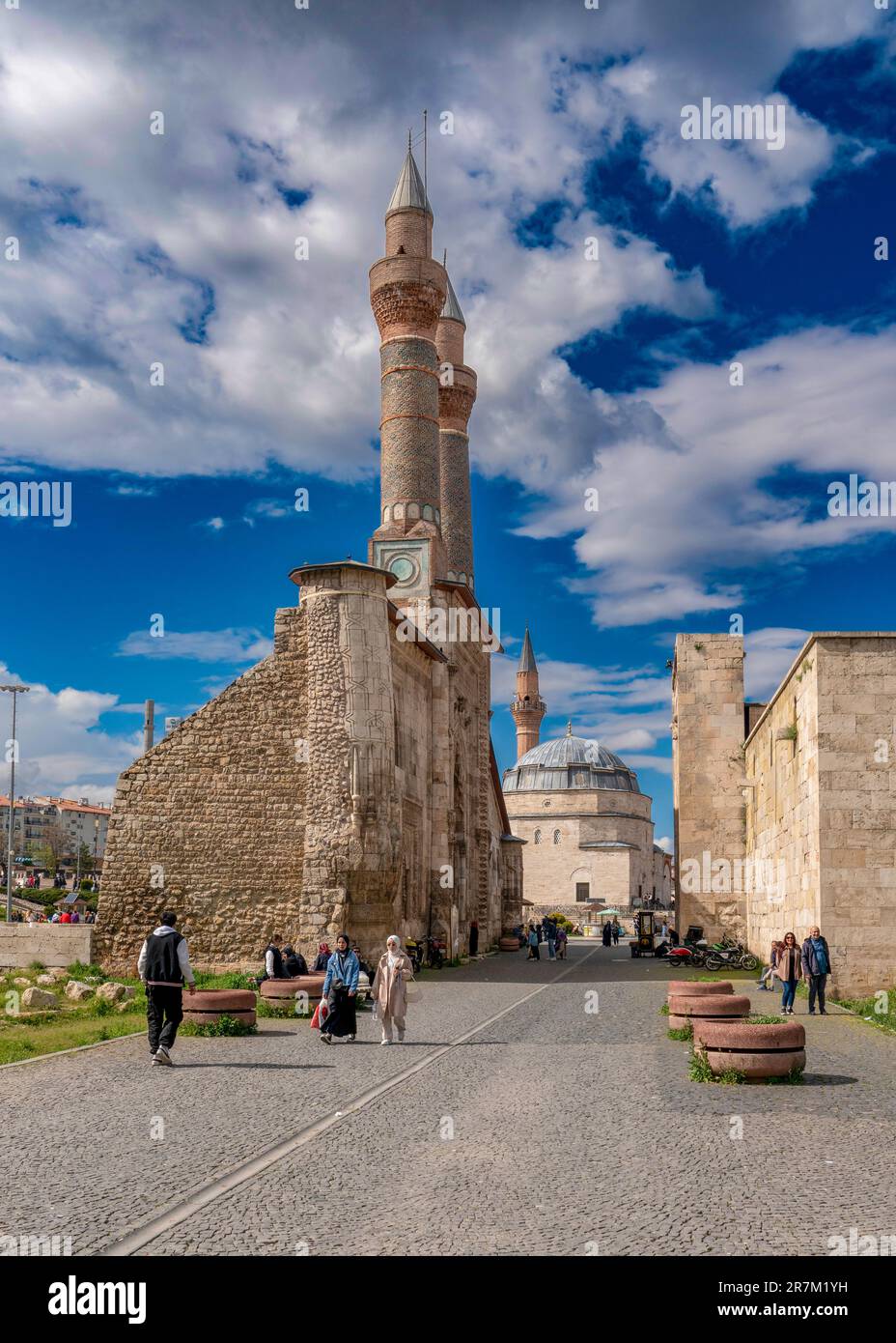 Sivas, Turkey - May 7 2023: Double Minaret Madrasah (Cifte minareli ...