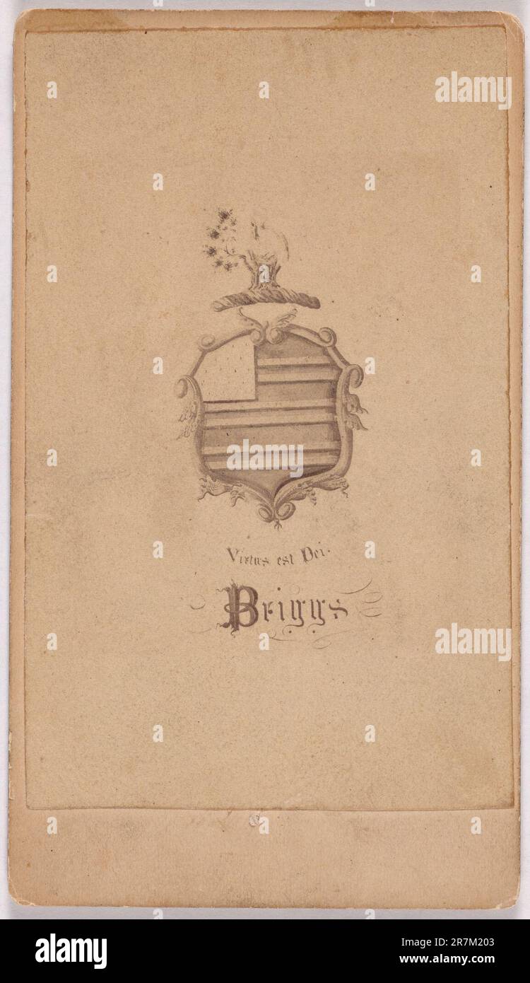 Briggs Family Crest 1864 Stock Photo - Alamy
