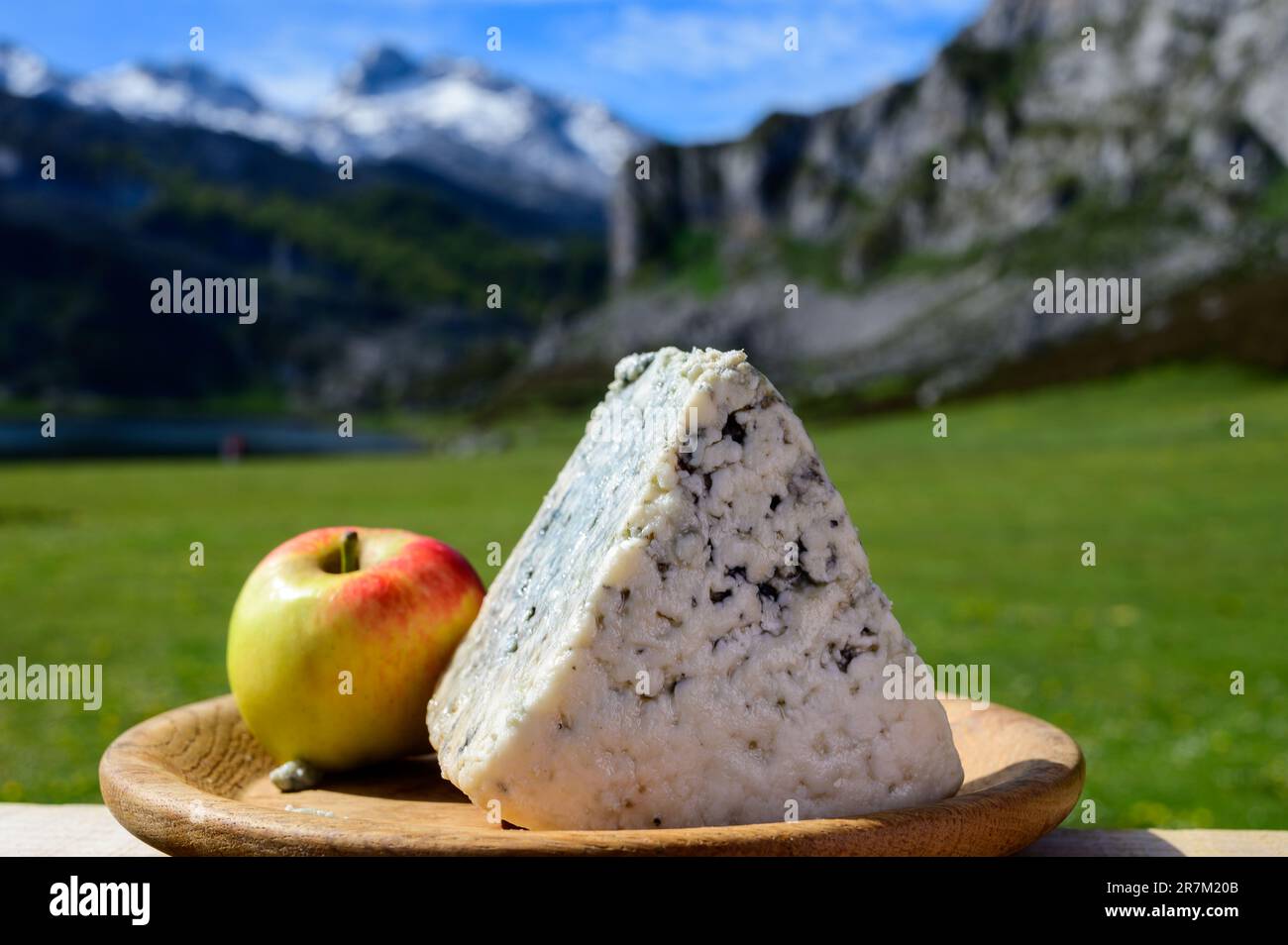 Cabrales, artisan blue cheese made by rural dairy farmers in Asturias ...