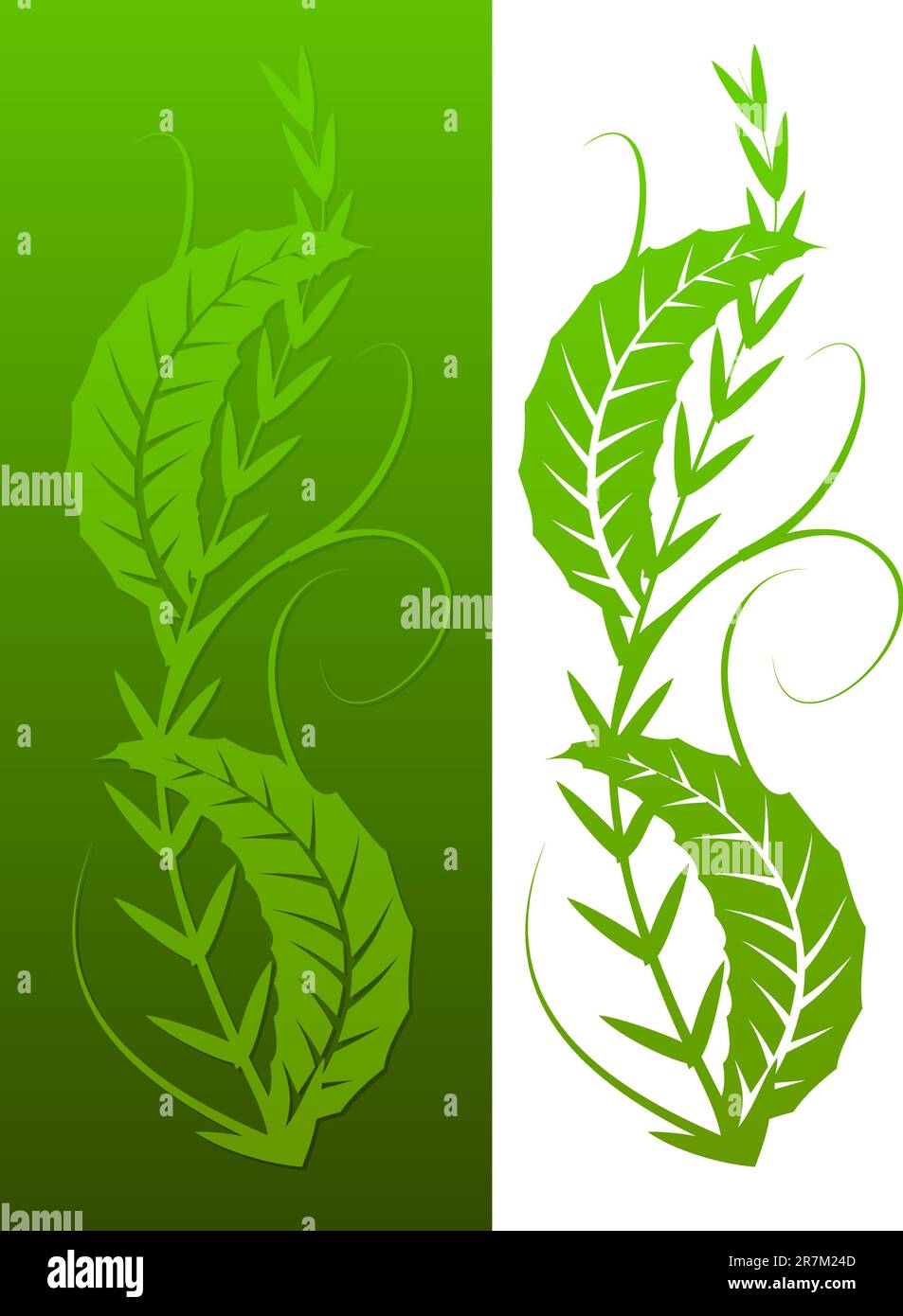 vibrant vertical foliage design Stock Vector Image & Art - Alamy