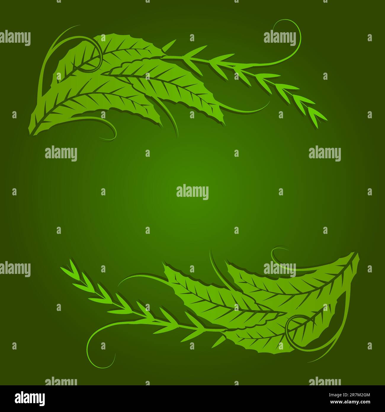 green foliage design element Stock Vector Image & Art - Alamy