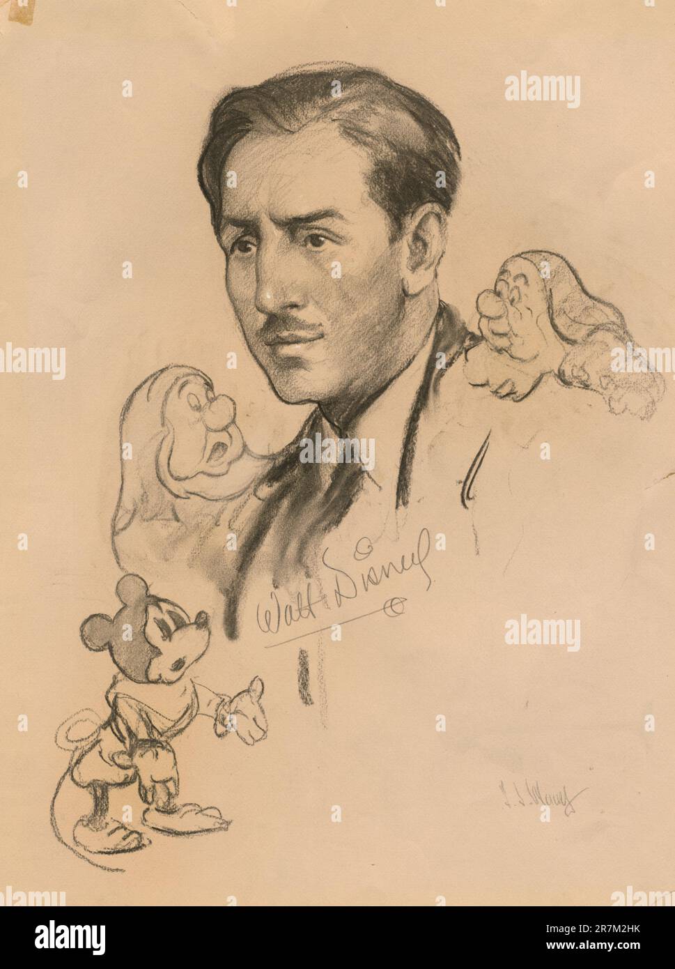 Walt Disney 1938 Stock Photo - Alamy