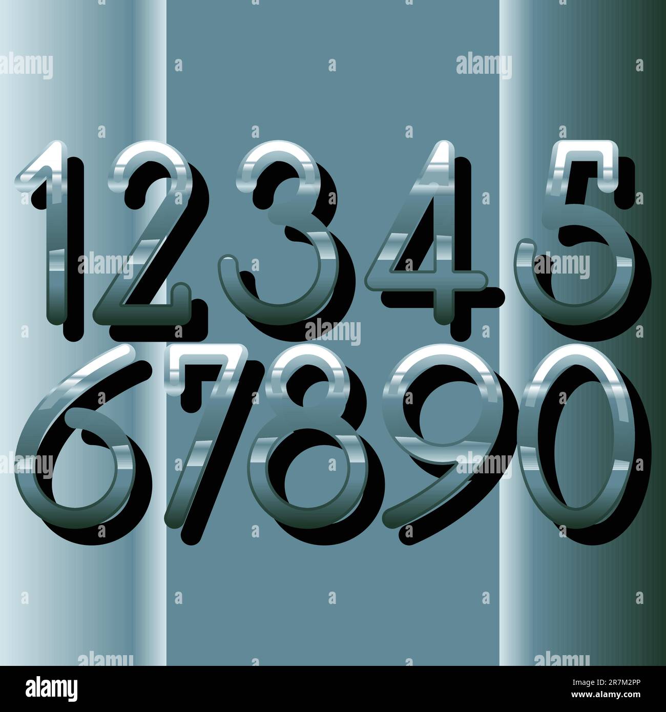 Chrome font Stock Vector Images - Alamy