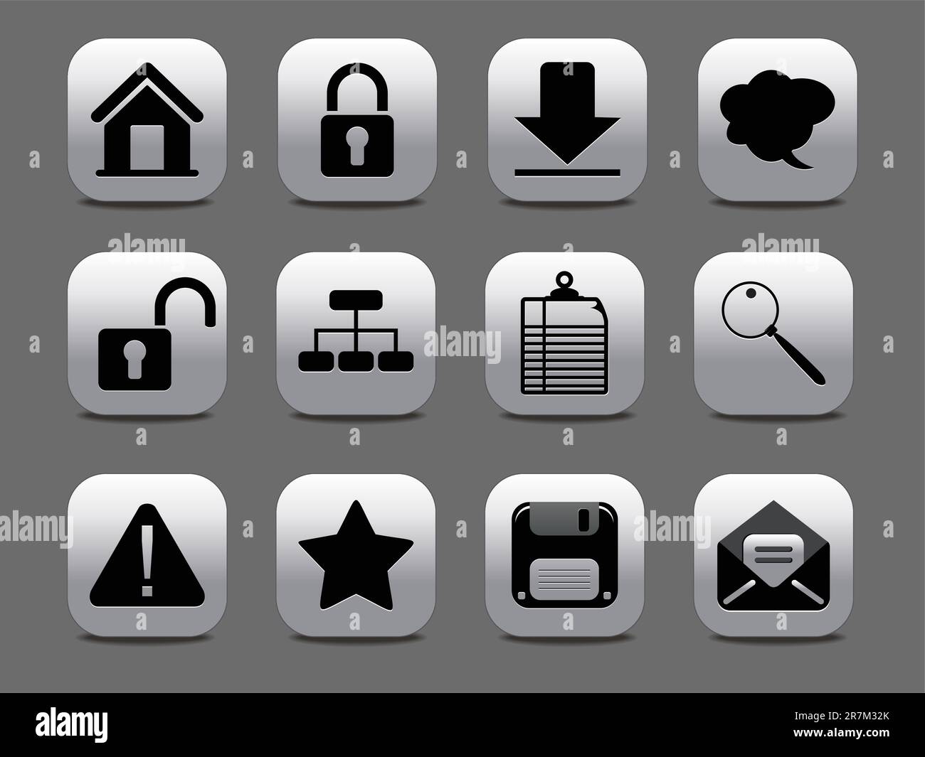 abstract gray & black web icon Stock Vector Image & Art - Alamy