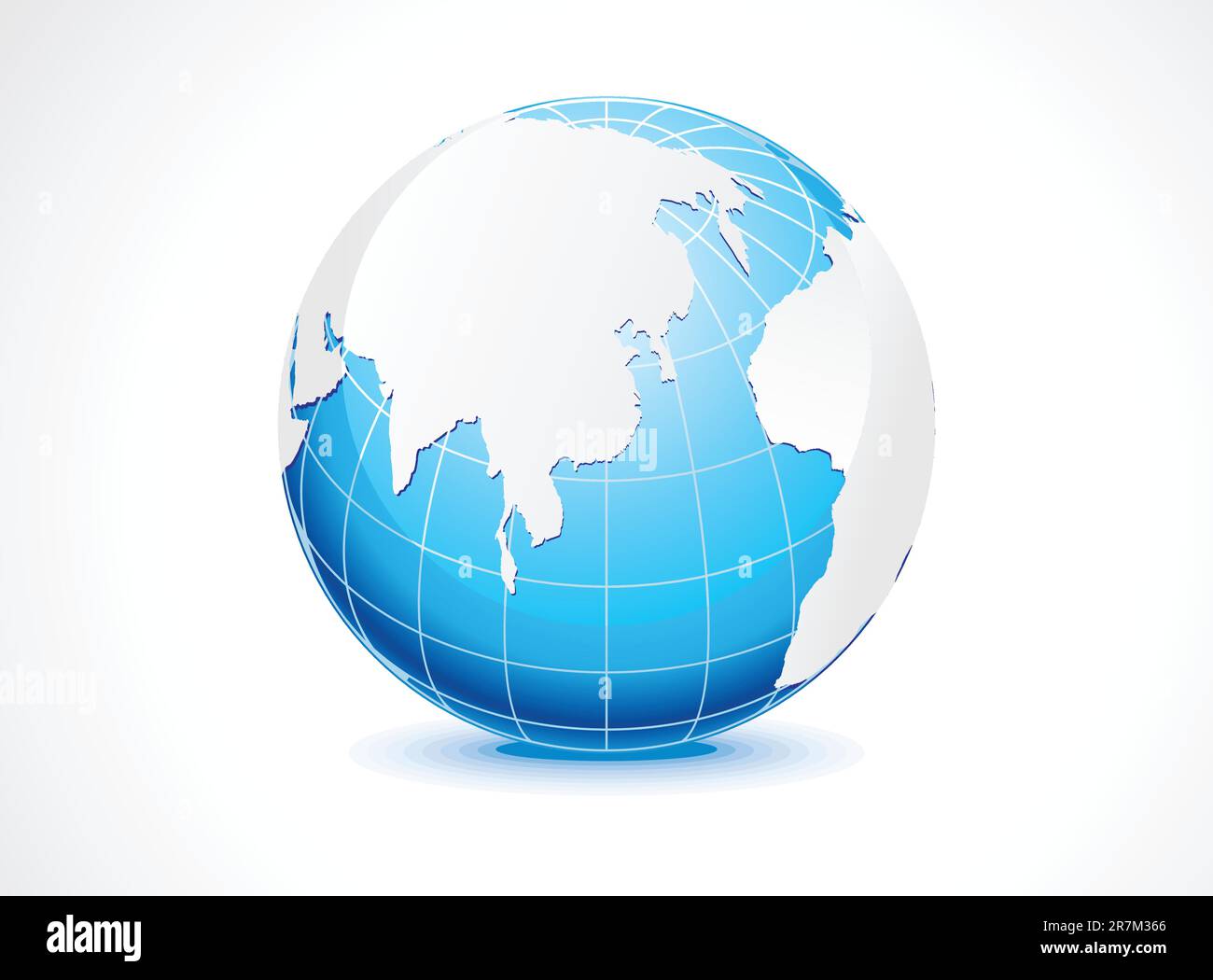 abstract blue globe vector illustration Stock Vector Image & Art - Alamy