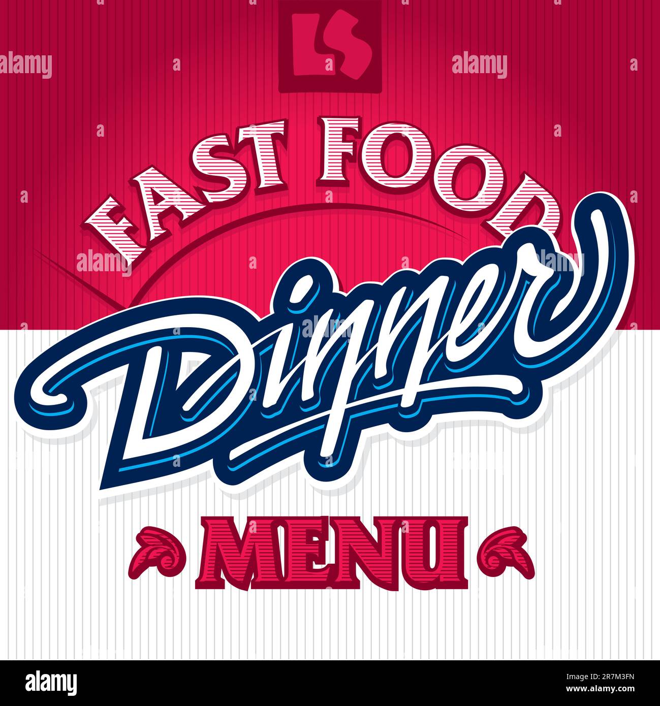 dinner menu headline - hand lettering design; scalable and editable ...