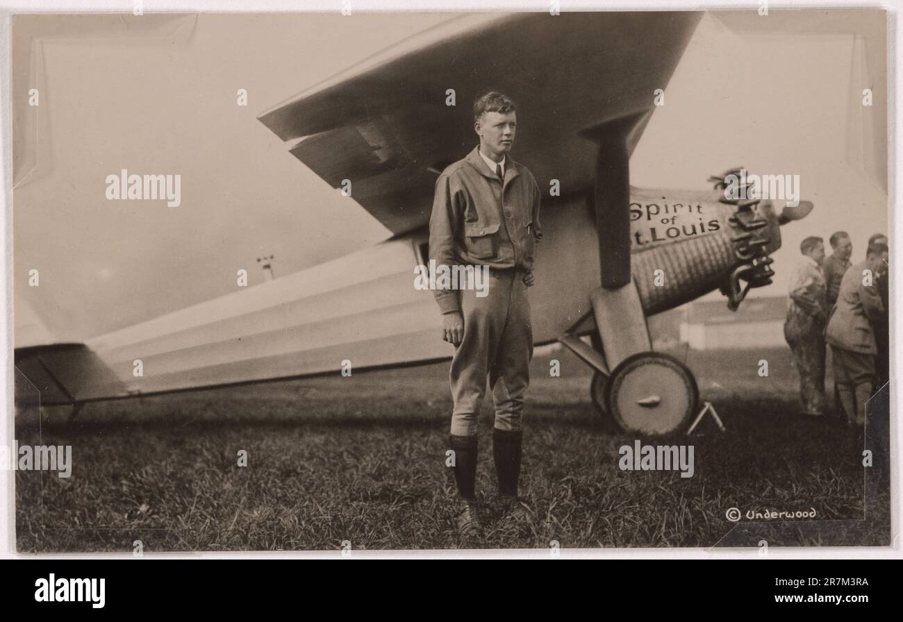 Charles Lindbergh 1927 Stock Photo - Alamy