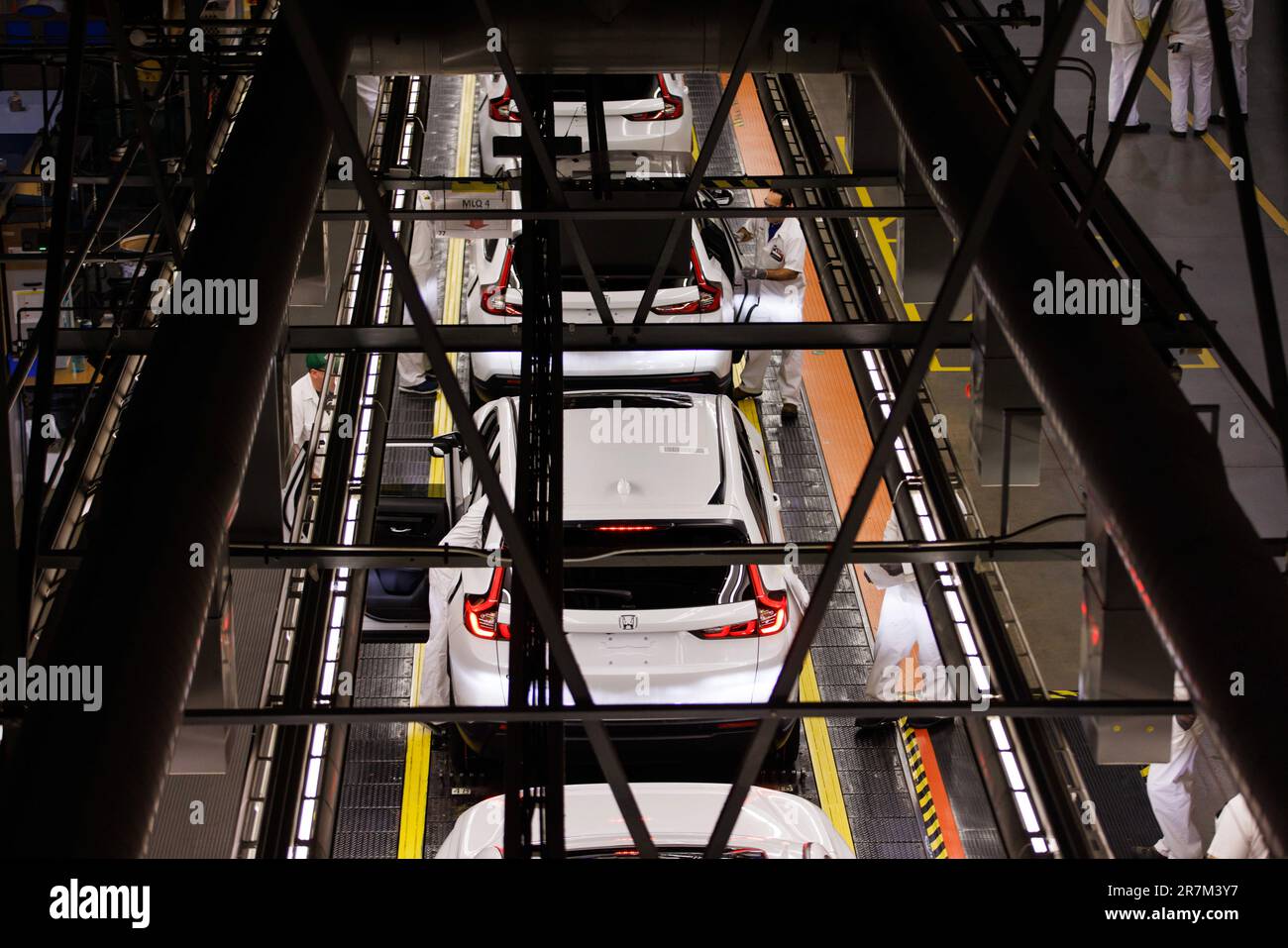 Alliston, Canada. 05th Apr, 2023. A general view along the Honda CRV ...
