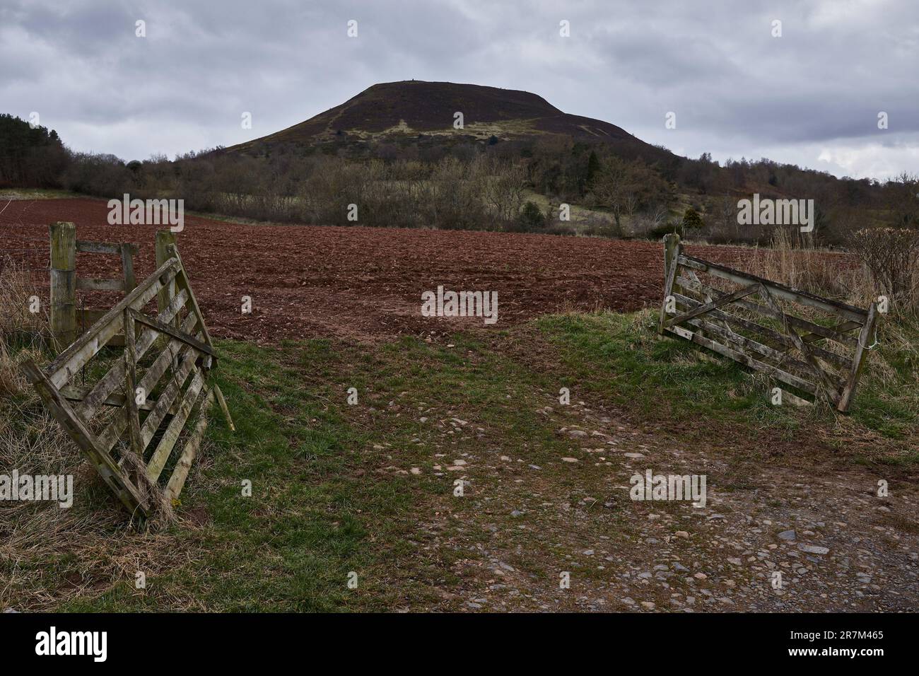 View towards Roman Signal Point from Rhymer's Stone near Melrose ...