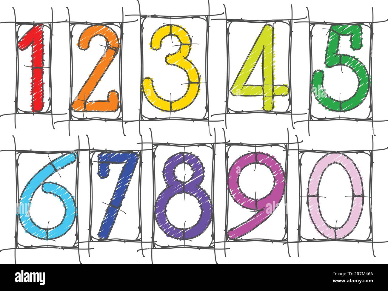 Human numbers Stock Vector Images - Alamy