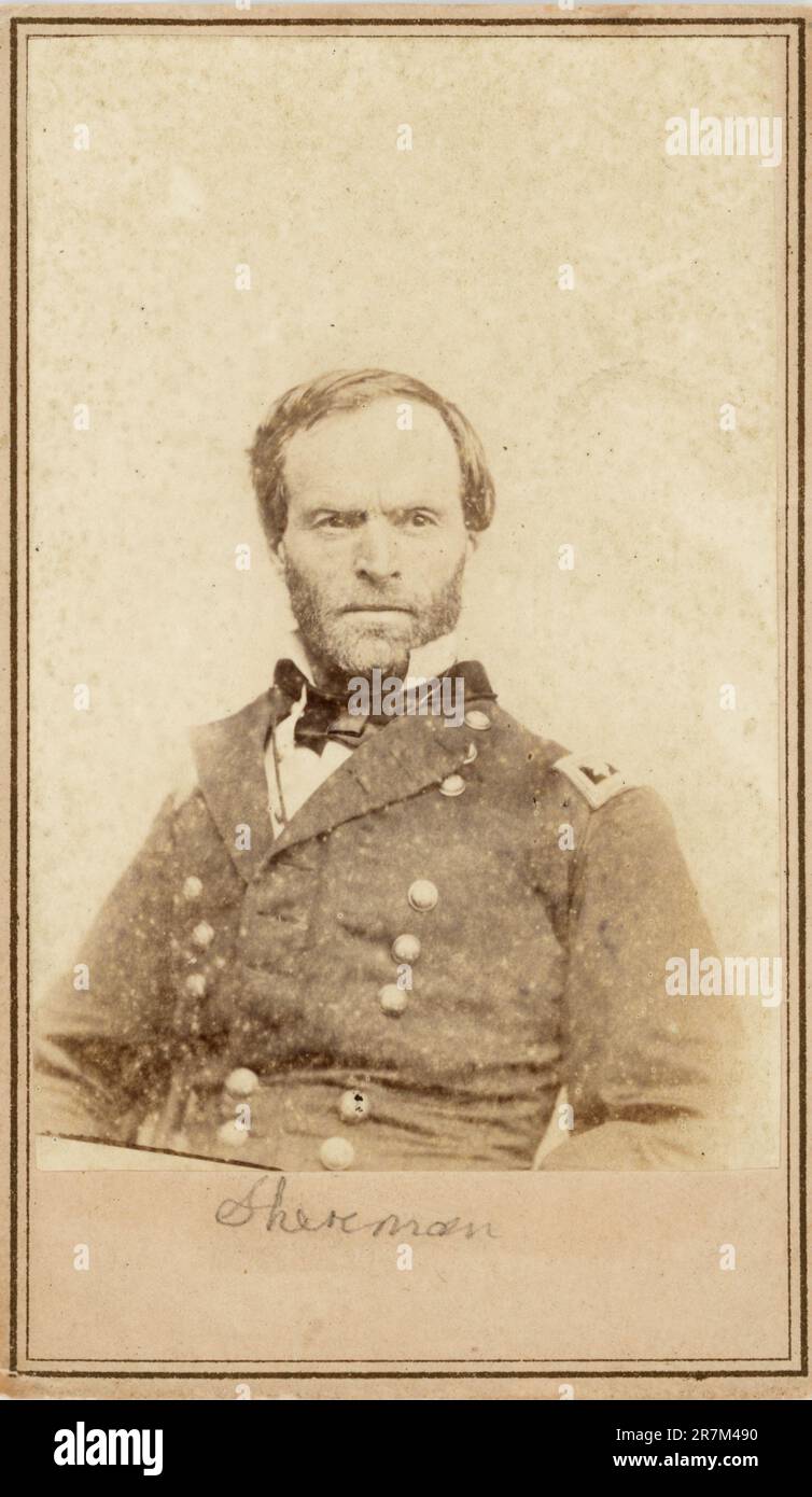 William T. Sherman 1864 Stock Photo - Alamy