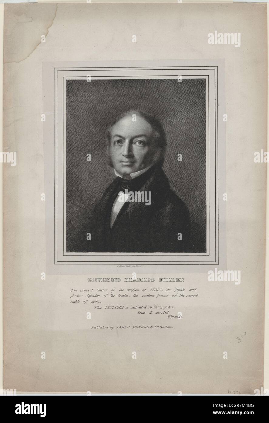 Charles Theodore Christian Follen c. 1840 Stock Photo - Alamy